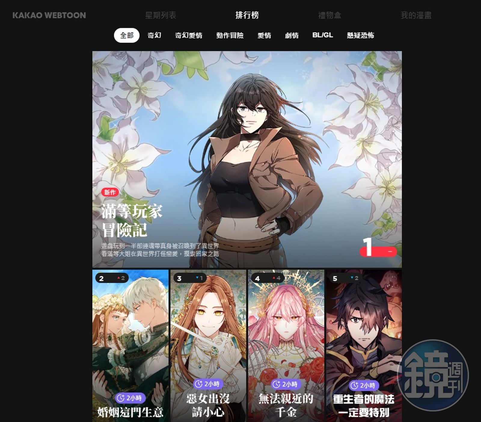 KAKAO WEBTOON推出新機制 每2小時可免費閱讀下一話 - 鏡週刊 Mirror Media