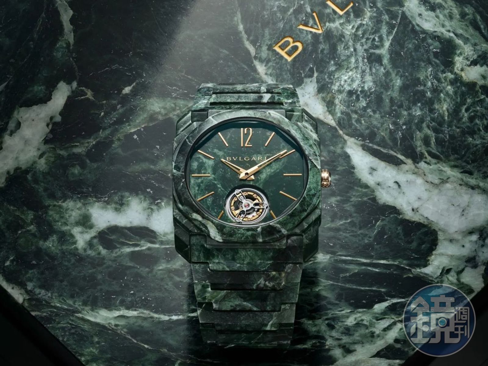 《Only Watch 2023》前所未見的石材錶款！寶格麗Octo Finissimo綠色大理石超薄陀飛輪 - 鏡週刊 Mirror Media