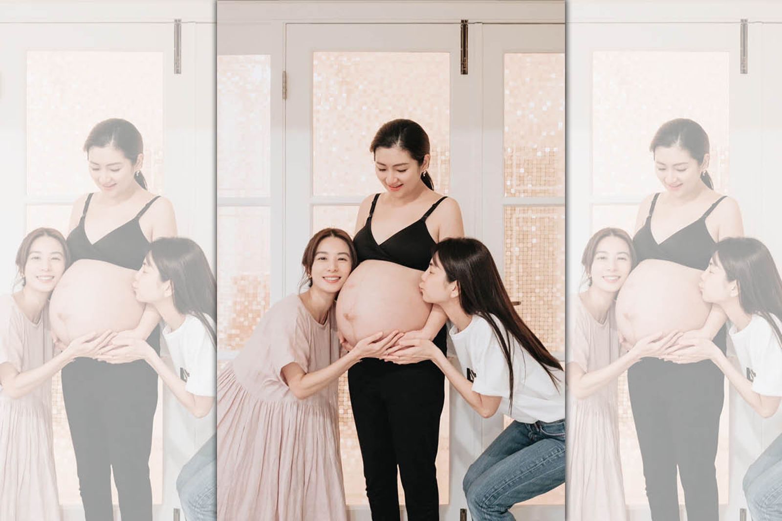 Selina挺超大孕肚合照Ella、Hebe 曝當新手媽媽最艱難任務 - 鏡週刊 Mirror Media